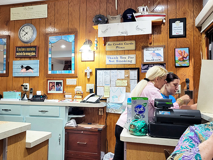 Command central where cash is king and credit cards are as welcome as vegetables at a barbecue.