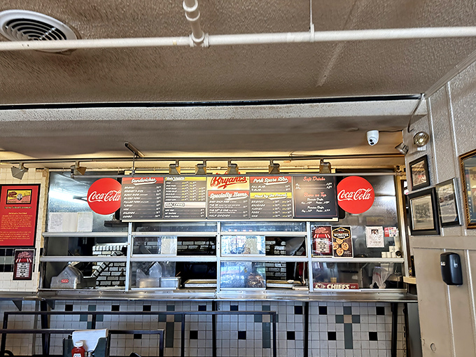The counter where dreams come true. This is the finish line of your anticipation marathon&mdash;just steps away from BBQ nirvana.