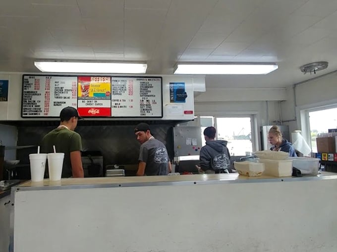 The counter where magic happens&mdash;a humble stage for a daily performance of American culinary classics that never go out of style.