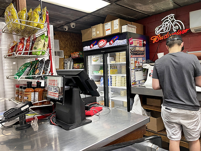 The counter where dreams come true and diets go to die. Notice there's no salad bar in sight&mdash;this is intentional.