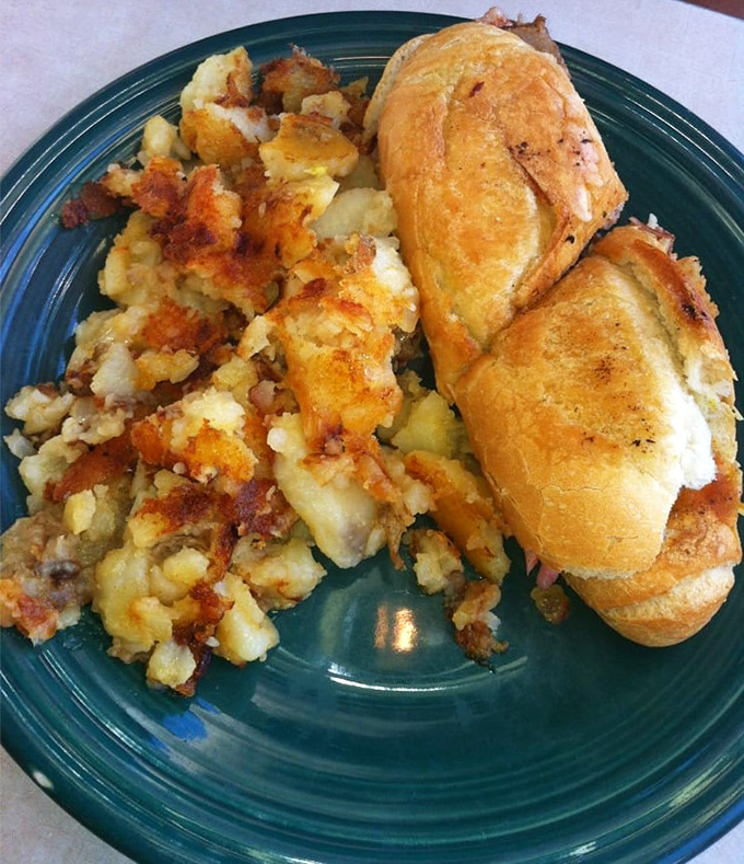 The Cuban sandwich arrives ready to transport your taste buds straight to Havana, no passport required.