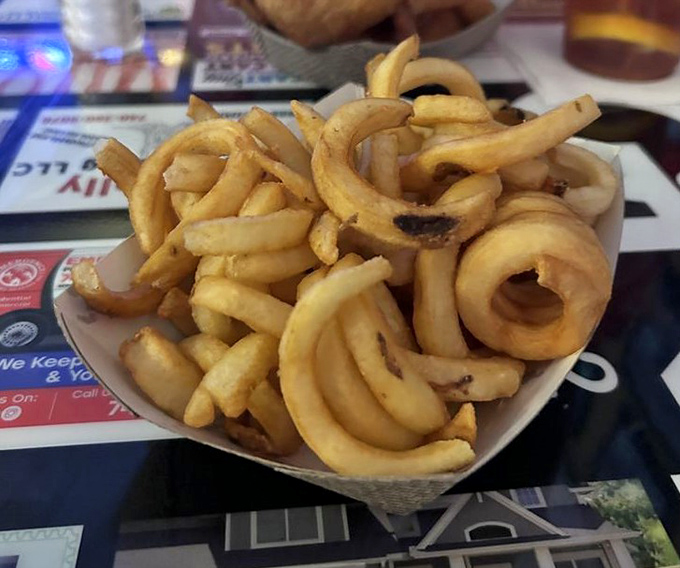 Curly fries that zigzag their way into your heart &ndash; crispy, seasoned spirals that make straight fries seem like they're not even trying.