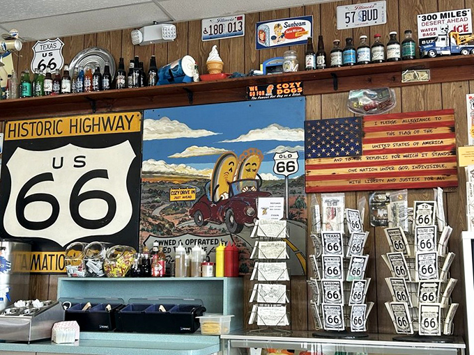 The walls tell stories of American road culture that no Instagram filter could improve &ndash; authentic, weathered, and absolutely perfect.