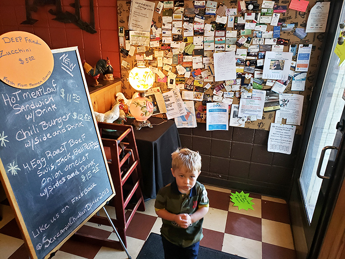 A bulletin board of community notices and thank-you notes&mdash;the analog Facebook of small-town Oregon that actually makes you feel connected.