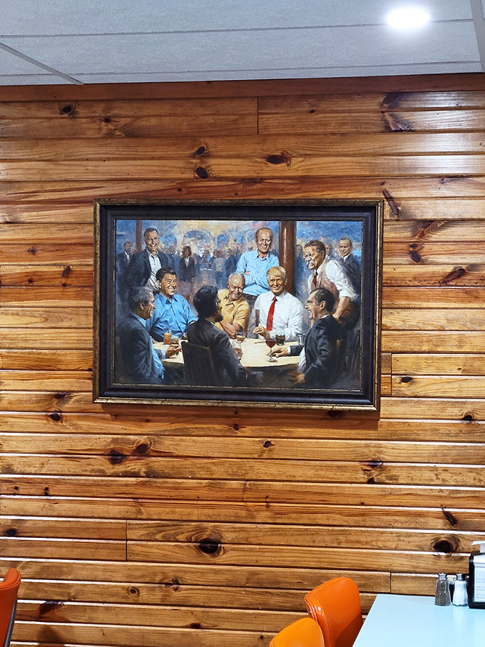 Even the wall art speaks to Cooky's unpretentious charm. In small-town cafes, decor tells stories that menus can't.