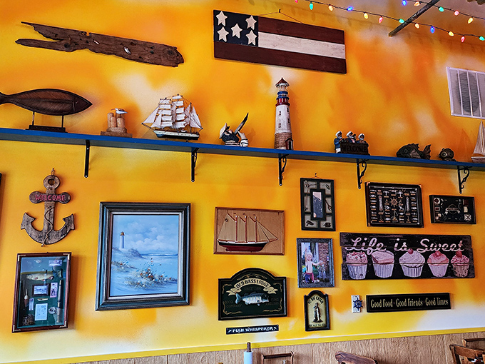 Maritime decorations that feel authentic rather than theme-park cheesy, creating genuine coastal atmosphere.