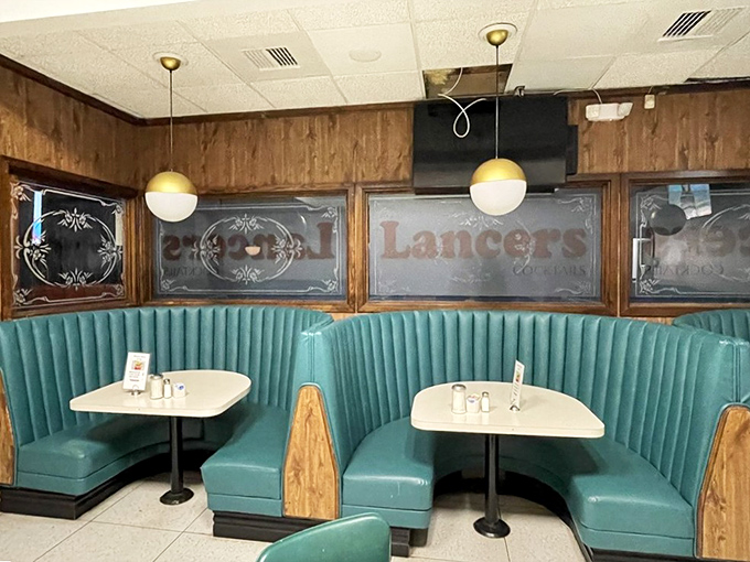 These booths have witnessed first dates, family celebrations, and countless coffee refills. The perfect blend of comfort and nostalgia.