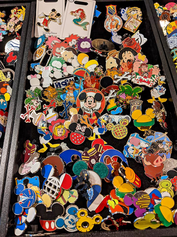 A treasure trove of Disney pins that would make any collector's heart skip a beat. Mickey would approve of these magical bargains.