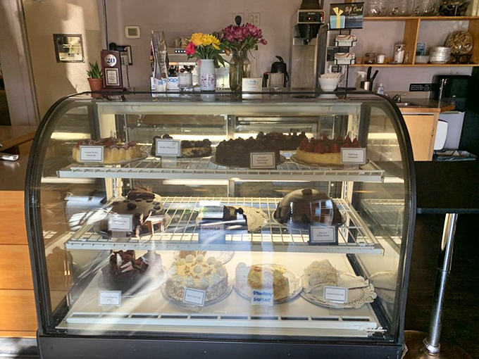 The dessert case that causes spontaneous pointing and the phrase "I'll have what they're having" to echo throughout the restaurant.