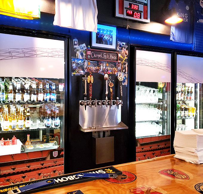 From British sodas to draft beers, the drink selection adds another layer of authenticity to your fish and chips adventure.