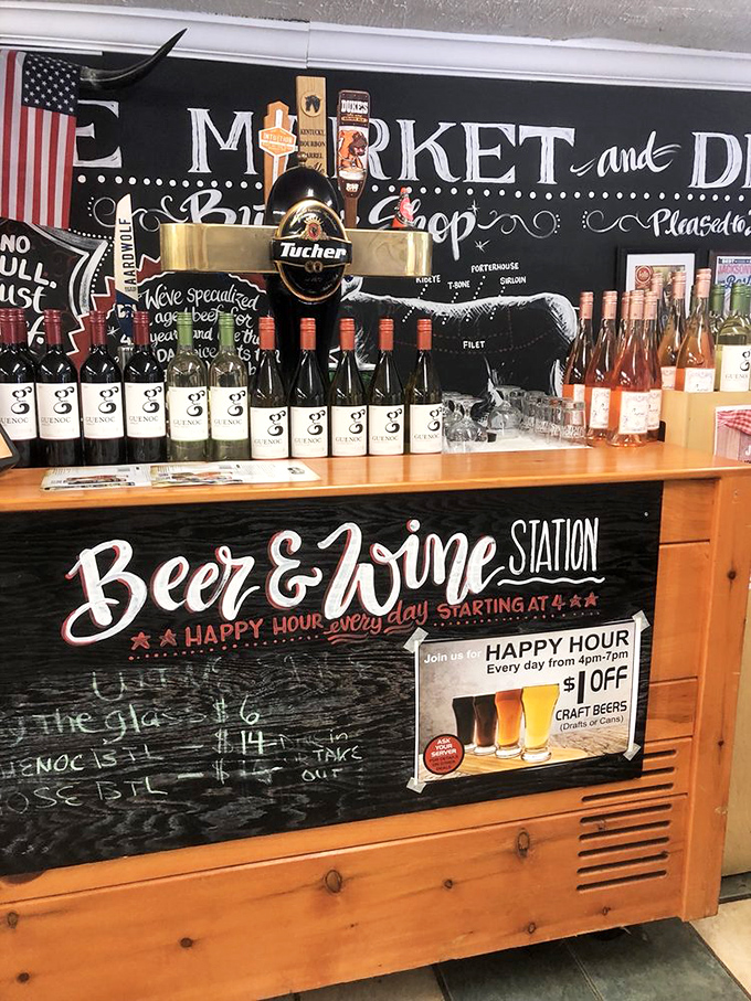 The Beer & Wine Station proves that great sandwiches deserve worthy liquid companions. Happy hour here feels like a neighborhood celebration every day.