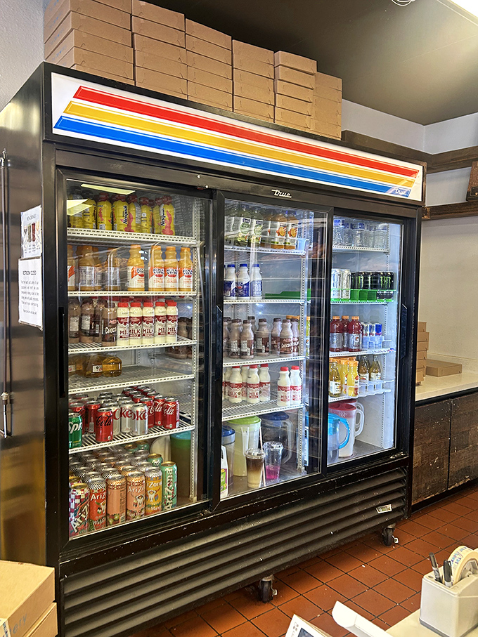 The drink selection offers liquid companions for your donut adventure&mdash;because even superheroes need sidekicks.