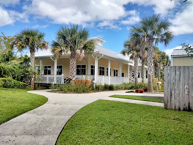 Florida vernacular architecture at its finest &ndash; a wraparound porch that practically demands you sit a spell with a cold beverage and zero agenda.