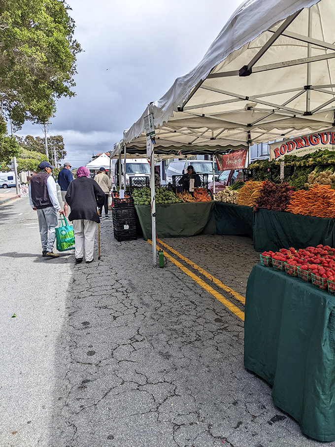 At Pacific Grove's farmers market, the produce is so fresh it was probably still growing when you had breakfast this morning.
