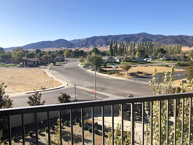 From this balcony view, Tehachapi's neighborhoods blend seamlessly into the landscape, showing how humans and nature can coexist beautifully.