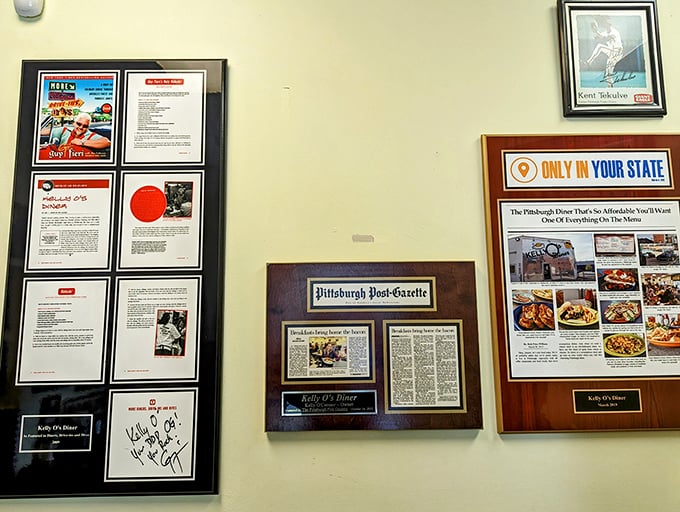 The wall of fame tells stories of food celebrities and local newspapers who've discovered what Pittsburgh breakfast lovers already knew.