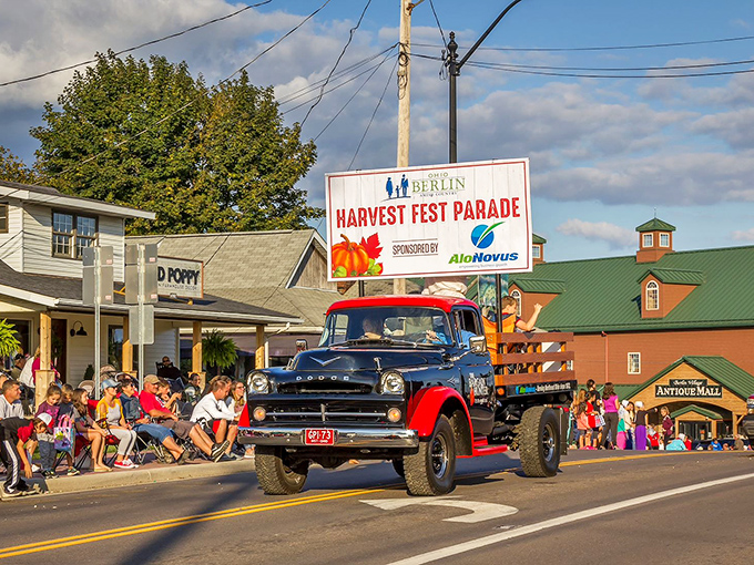 Harvest festivals bring the community together in celebration of another successful growing season. Even the vintage trucks get dressed up for the occasion!