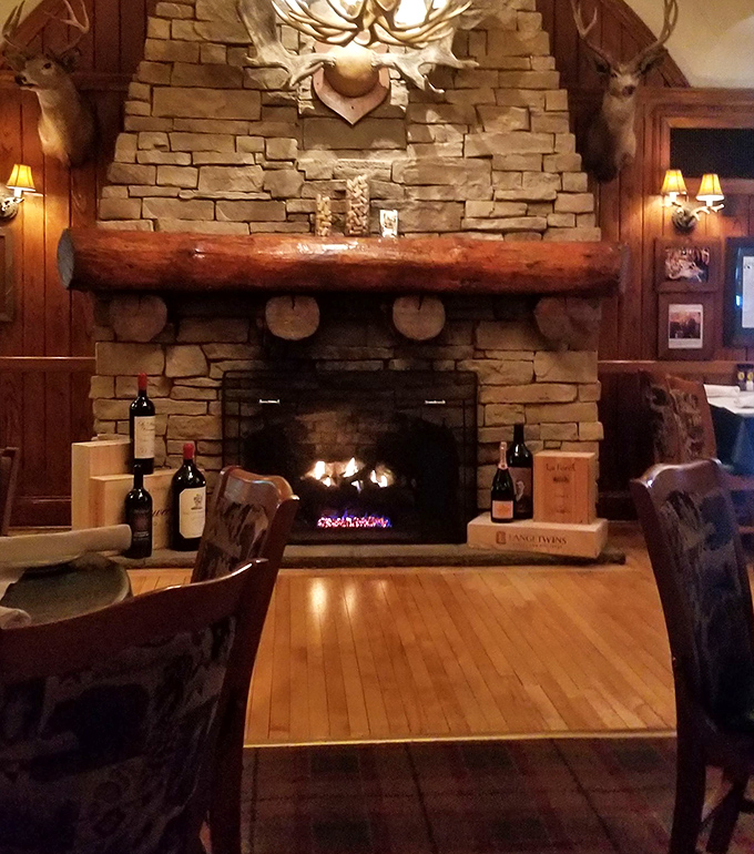 That stone fireplace isn't just architectural &ndash; it's the beating heart of the restaurant, warming both the space and your soul on chilly Ohio evenings.