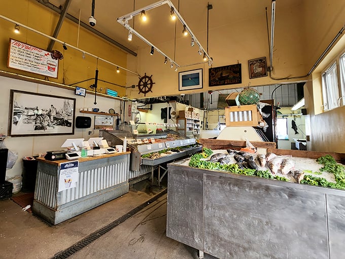 The fish market side of Phil's operation&mdash;where tomorrow's dinner stares back at you with the freshness of something that was swimming this morning.