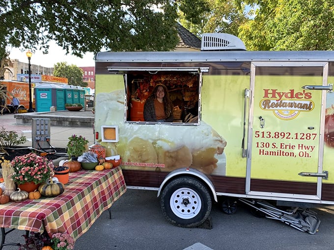 Even Hyde's food truck maintains that classic diner charm. Same great taste, just with wheels.