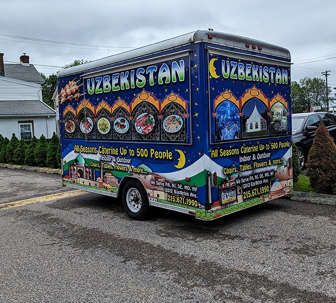 Even their catering truck looks like it rolled straight out of a fairy tale about delicious food adventures.