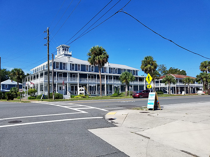The Gibson Inn's wraparound porches practically demand you sit a spell. Victorian elegance meets Gulf Coast hospitality in this architectural time machine.