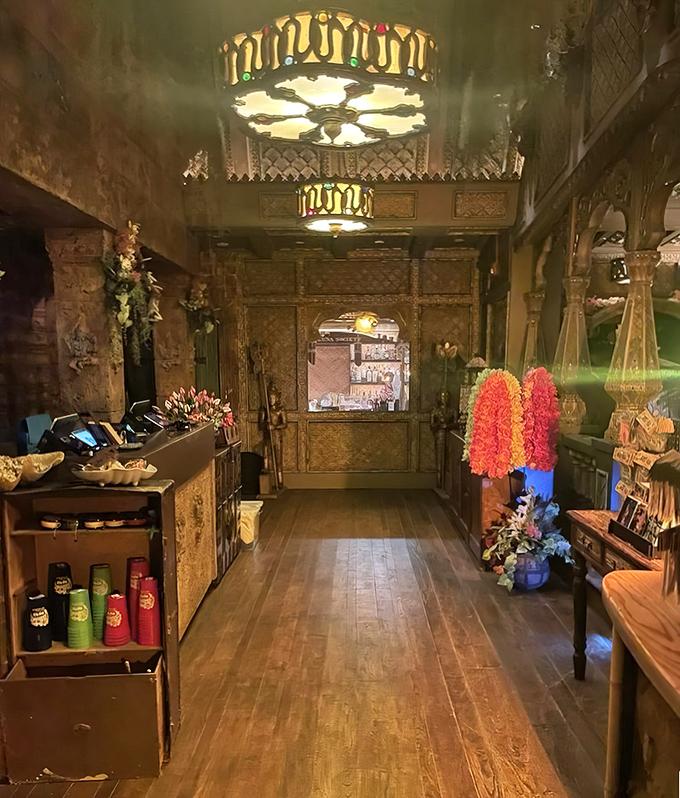 The gift shop corridor feels like walking through a Polynesian palace. Those flower leis aren't just decorations&mdash;they're temptations.
