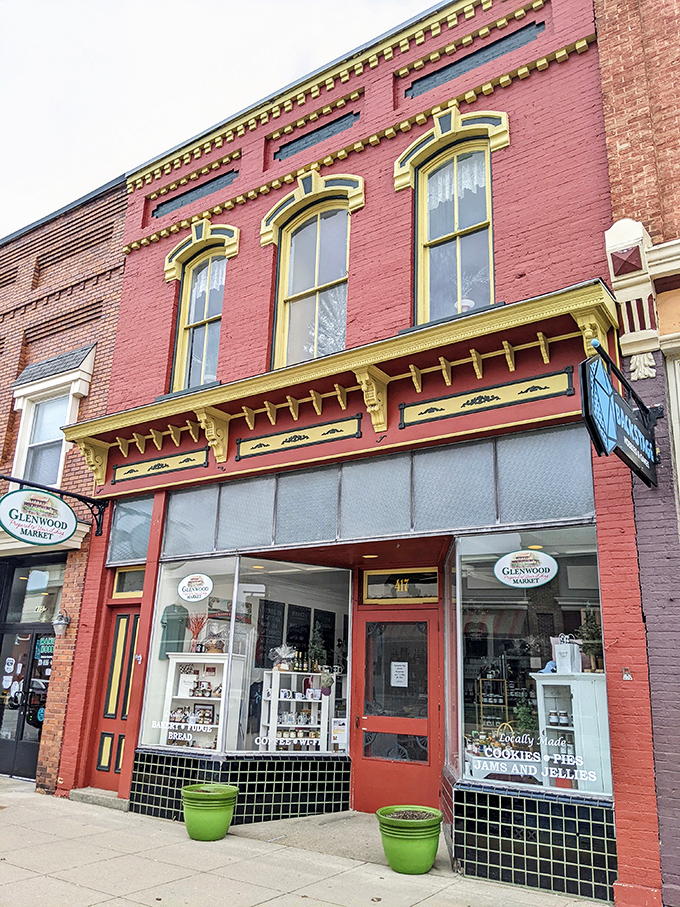 Glenwood Market's colorful facade beckons with the promise of local treasures and reasonable grocery bills.