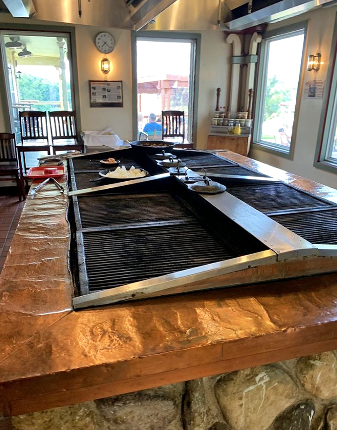 The legendary grill where DIY dreams come true. This isn't just cooking&mdash;it's performance art with a deliciously smoky finale.