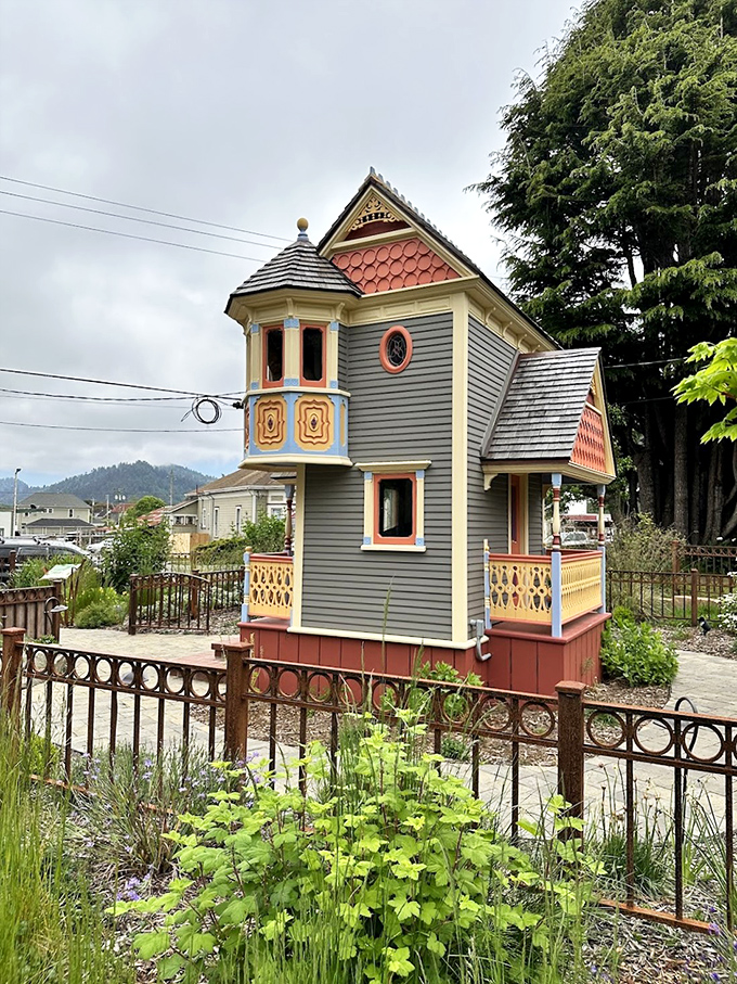 This storybook cottage looks like it was designed by elves with excellent taste in Victorian architecture and garden design.