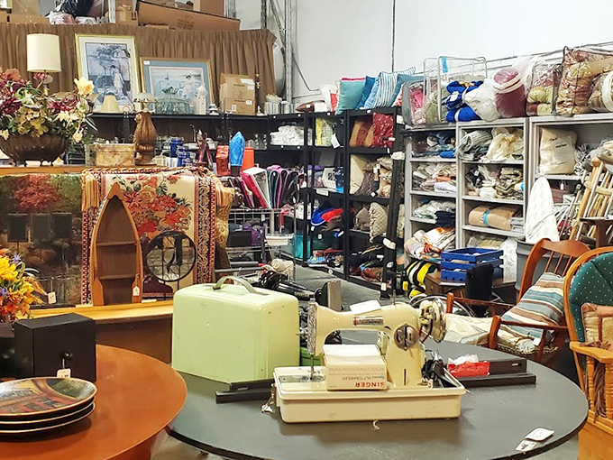 The ultimate "I didn't know I needed that" section. From vintage sewing machines to decorative treasures, this corner is a DIYer's dream come true.