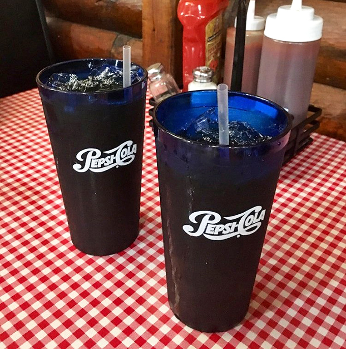 Ice-cold Pepsi in proper glasses &ndash; because some dining experiences deserve the full treatment, not just plastic cups and compromise.