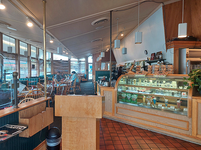 The pastry case beckons with promises of sweet satisfaction. Many enter Hobee's with savory intentions but leave with dessert memories.