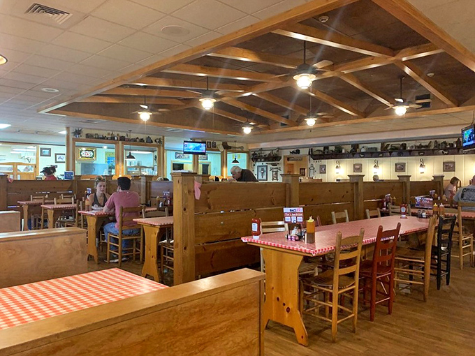 Dining rooms like this don't come from a designer's portfolio&mdash;they evolve naturally from decades of satisfied customers and honest food.