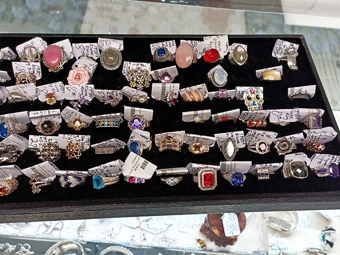 Treasure hunting at its finest—vintage rings waiting for second chances at love stories or just fabulous cocktail party conversations.