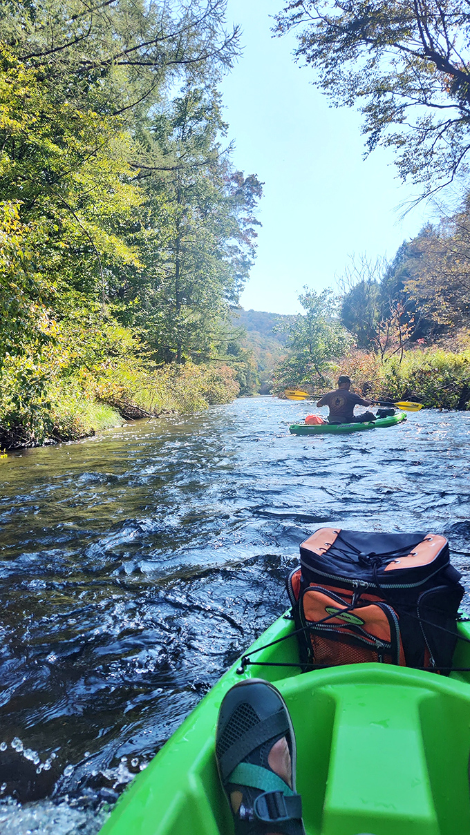 Kayaking through nature's gallery &ndash; where every bend in the river reveals another masterpiece and your office seems galaxies away.
