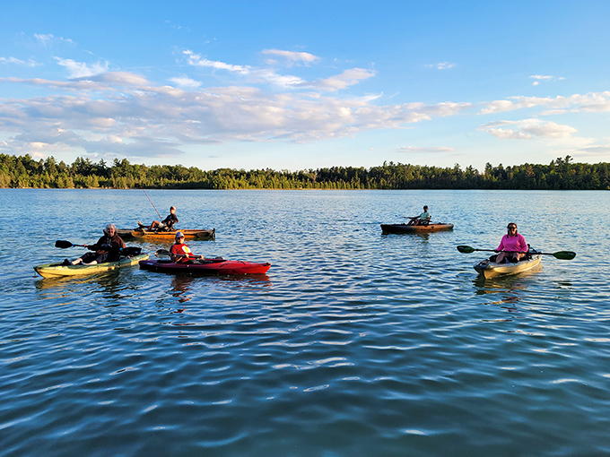 Paddle therapy in session. No appointment necessary, just bring your sense of adventure and maybe a sandwich.