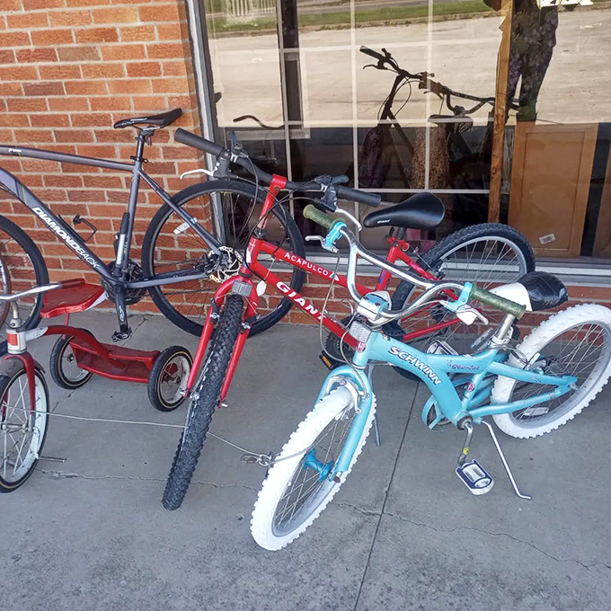 Childhood adventures await! These gently-loved bikes are ready for new neighborhood explorations and driveway races with friends.