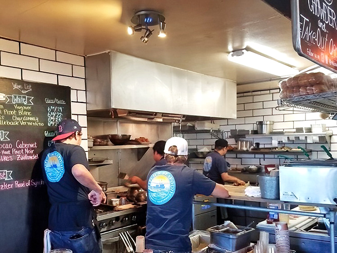 Behind the scenes where ocean treasures meet culinary skill. These chefs handle seafood with the reverence of priests at an altar.