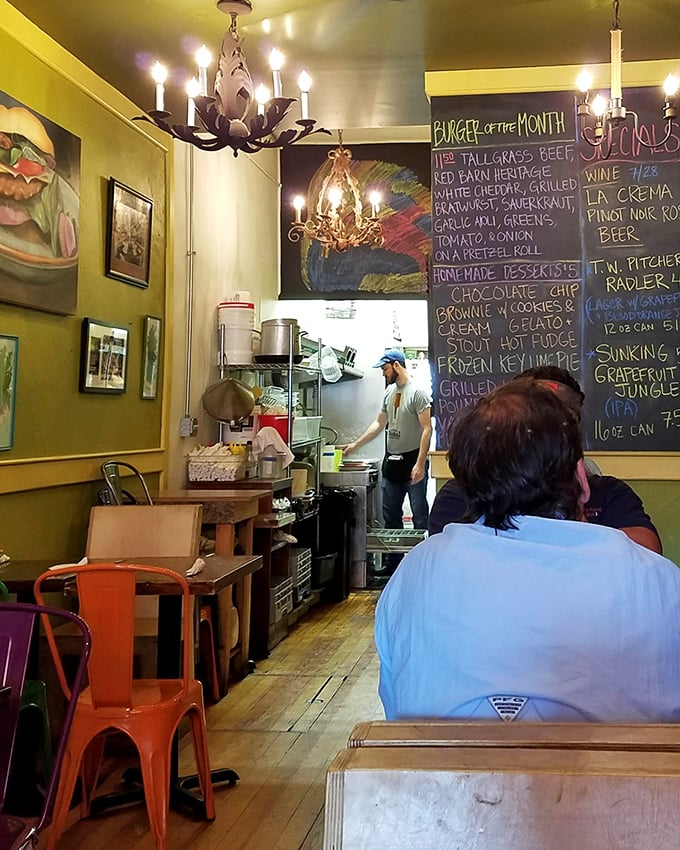 A glimpse into the open kitchen reveals the choreography behind the magic&mdash;where burger dreams become delicious reality.