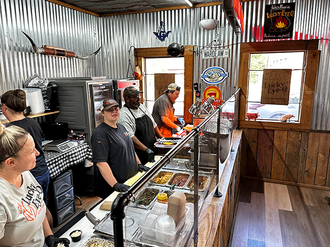 Behind every great barbecue joint is a team of smoke whisperers. The assembly line where meat masterpieces come together.