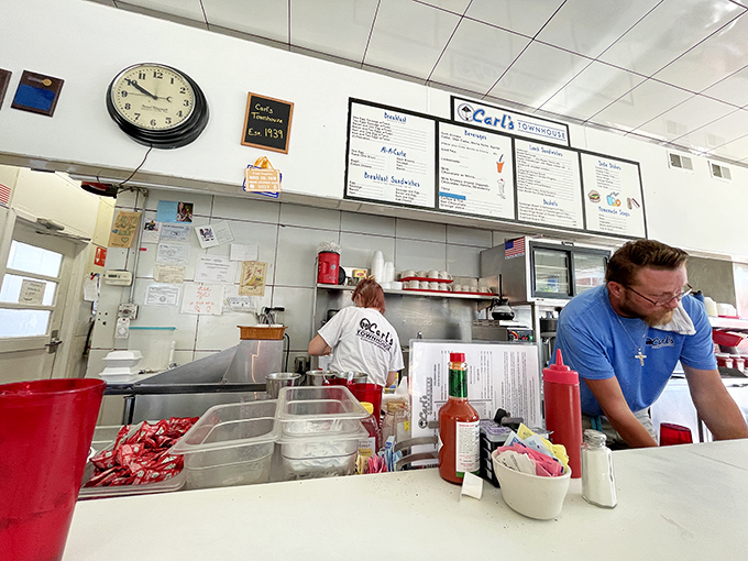 Behind the scenes where diner dreams come true&mdash;efficient, spotless, and humming with the energy of a well-oiled culinary machine.