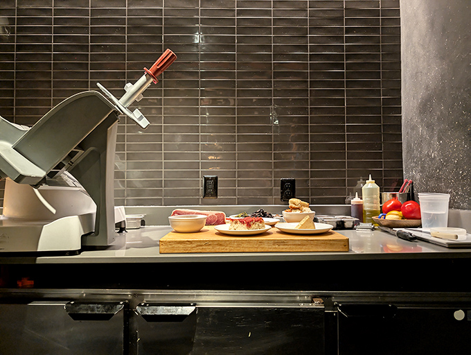 The kitchen tells the real story&mdash;quality ingredients waiting their turn to become part of something greater than the sum of their parts.