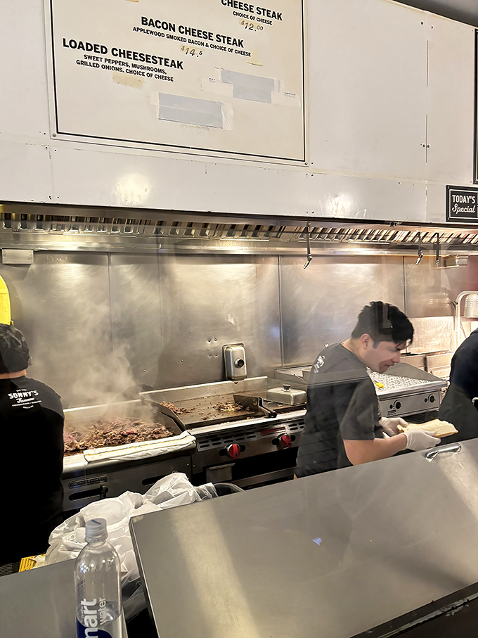 The grill &ndash; hallowed ground where thinly sliced beef transforms from merely good to transcendent. Watch closely and witness greatness.