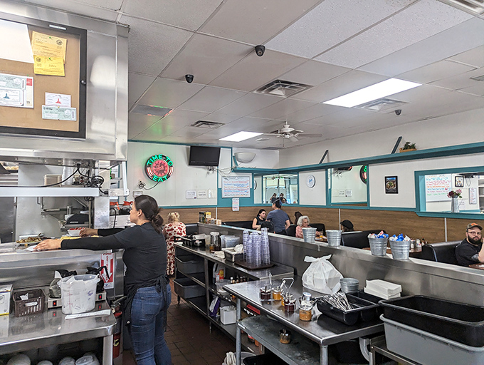 The kitchen &ndash; where breakfast alchemy transforms simple ingredients into the comfort food that keeps Angelenos coming back despite the city's endless trendy options.