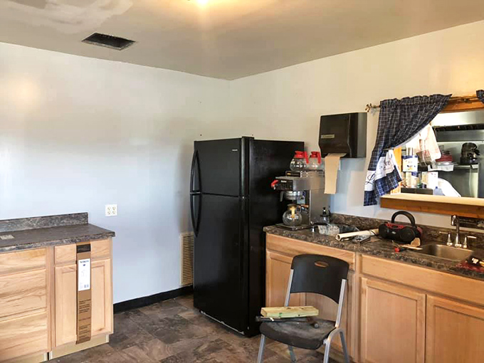 Behind the scenes, a humble kitchen produces seafood magic that keeps cars pulling in from counties away.