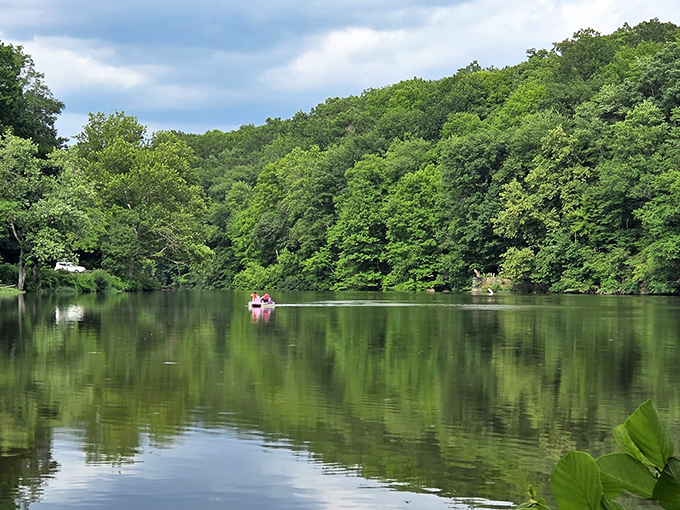Lake Glacier offers the perfect stage for contemplative paddling &ndash; where the only notifications you'll receive are from curious fish and overhead birds.