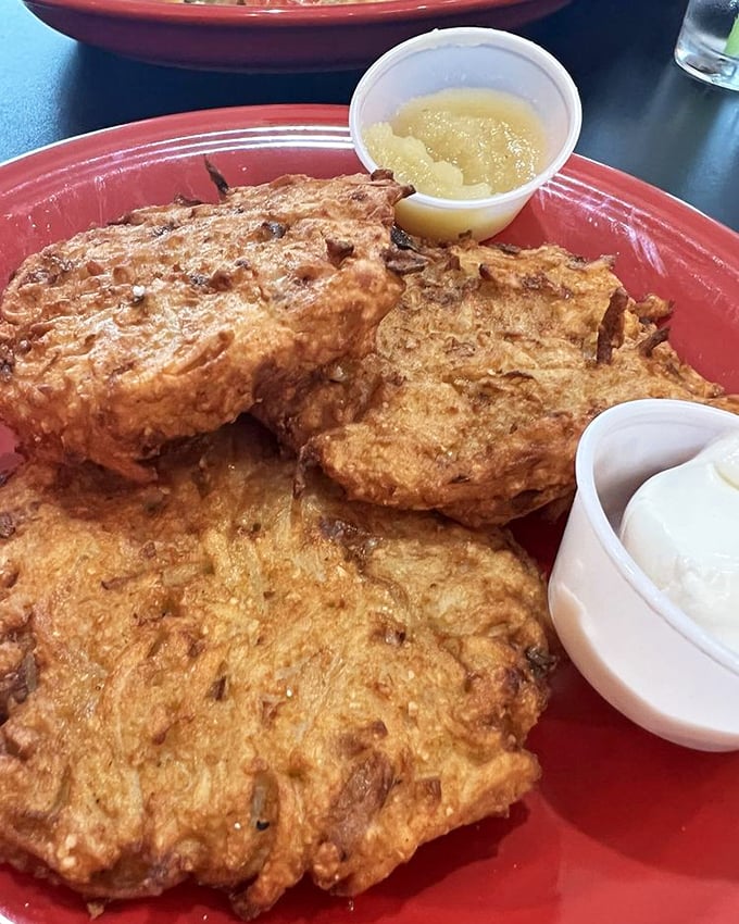 Golden potato latkes that would make any grandmother proud. Crispy on the outside, tender within&mdash;comfort food that crosses cultural boundaries.
