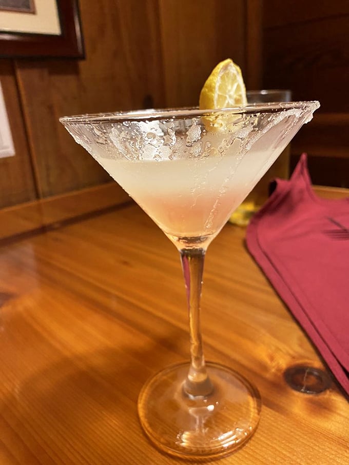 A lemon drop martini that sparkles like conversation&mdash;clear, bright, and with just enough bite to keep things interesting.