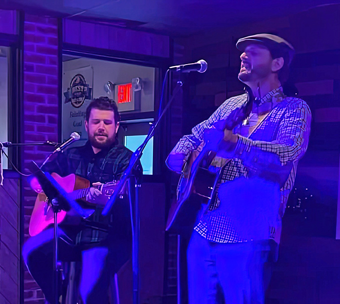 Live music transforms dinner into an experience&mdash;these guys aren't just playing songs, they're providing the soundtrack to your pretzel pilgrimage.